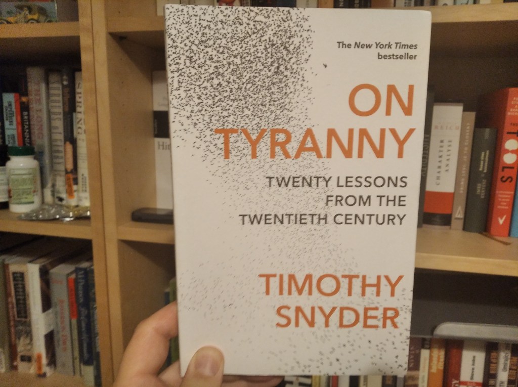 20 useful lessons and a lot of dangerous bias. Timothy Snyder’s Twenty ...